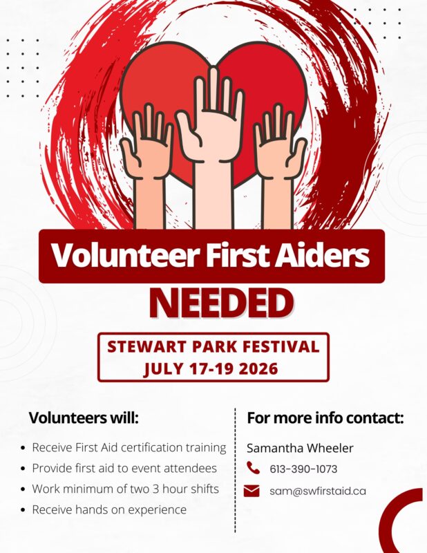 First Aid Volunteers - Stewart Park Festival